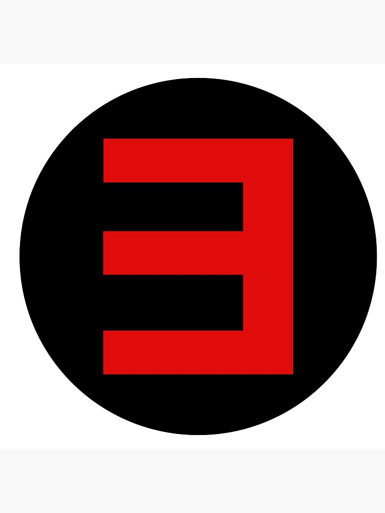 "Eminem E Logo black & Red" Poster for Sale by vikyky | Redbubble