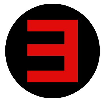 "Eminem E Logo black & Red" Sticker for Sale by vikyky | Redbubble