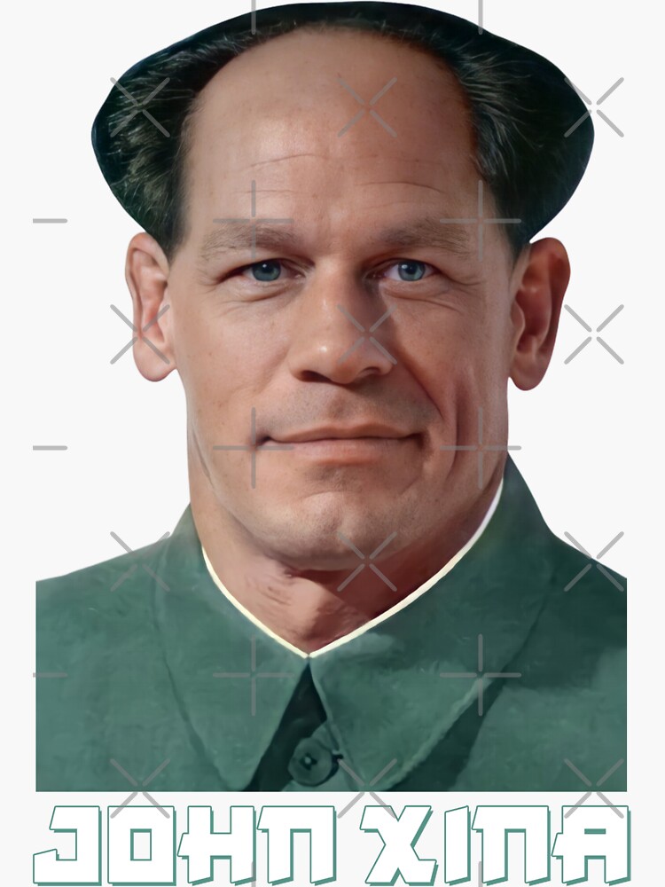 "John Xina Meme (Mao Tse Tung Zhong John China)" Sticker for Sale by fomodesigns | Redbubble