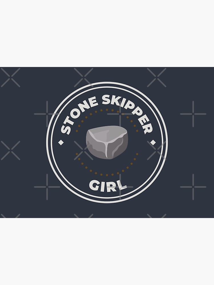 "Stone skipping girl logo" Poster for Sale by Morcawork | Redbubble