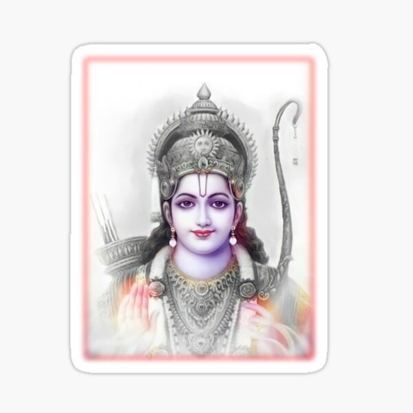 "Supreme lord Jai Shri Ram" Sticker for Sale by aruvanita | Redbubble