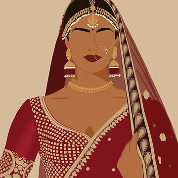"South Asian Bride/ Indian Bride" Mounted Print for Sale by RekhaRatnam ...
