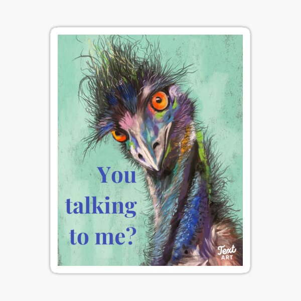 "Emu" Sticker for Sale by davidplantart | Redbubble