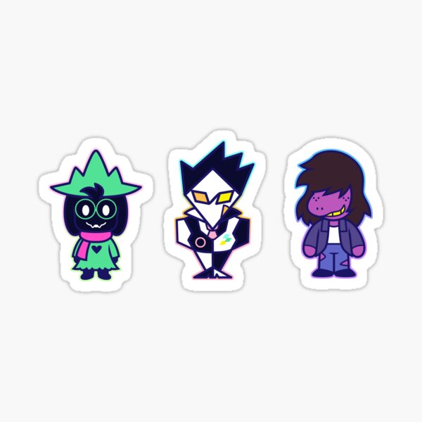 "Deltarune set 5" Sticker for Sale by DisfiguredStick | Redbubble