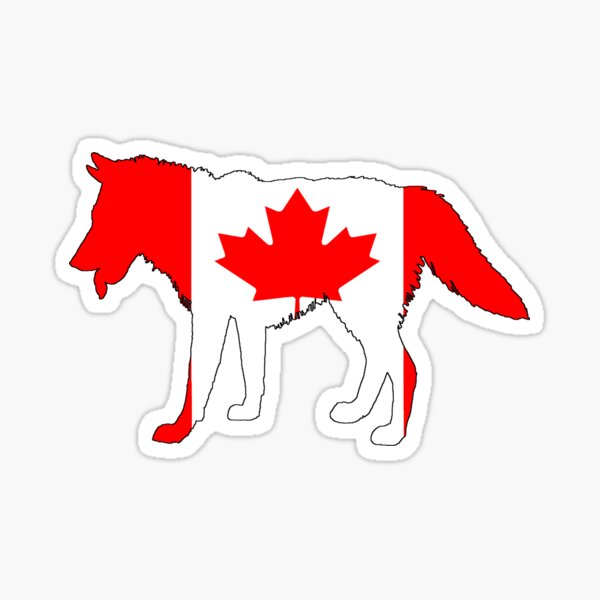 "Canada Wolf" Sticker for Sale by DelirusFurittus | Redbubble