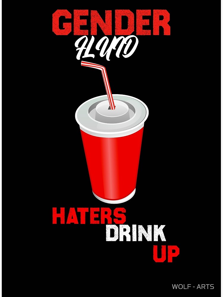 "Funny Genderfluid Nonbinary Gender fluid Queer Pride LGBTQ" Poster by ...