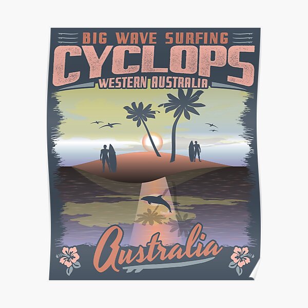 Póster «PARQUE NACIONAL CYCLOPS CAPE LE GRAND - BIG WAVE SURF ...
