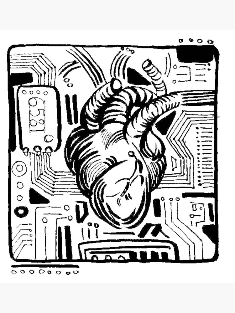 "Cyber Punk Heart" Poster for Sale by clueD | Redbubble
