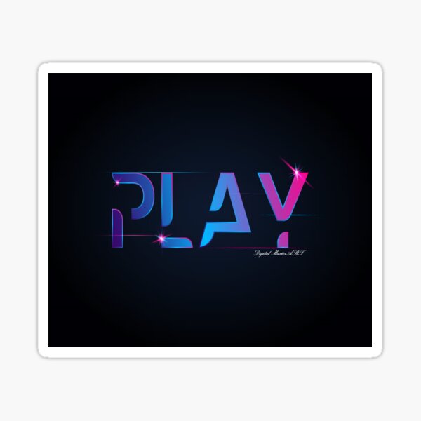 "Digital Play designed by MasterART" Sticker for Sale by ...