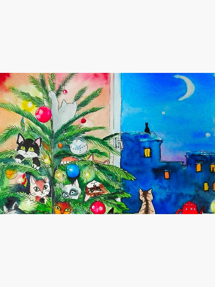 "Katzenbaum / Kitty Tree - Part 1" Sticker for Sale by dmb-20 | Redbubble