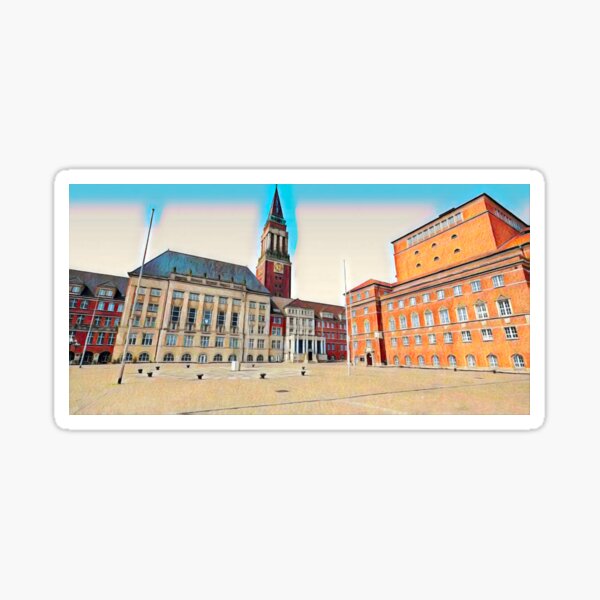 "Kiel Streets" Sticker for Sale by Sofia-Draws | Redbubble