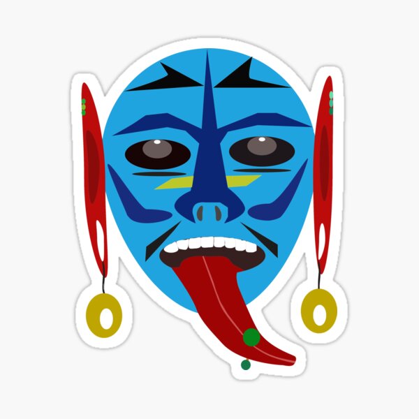"Demon face" Sticker for Sale by PaulaMuthu | Redbubble