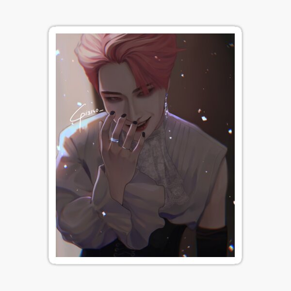 "ATEEZ Seonghwa Vampire" Sticker for Sale by Gi3140 | Redbubble