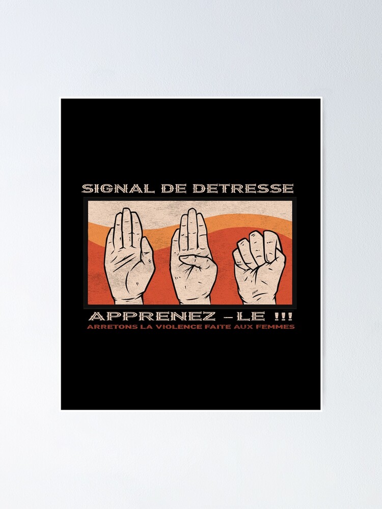 "Signal de Detresse Quebec 2021 - Violence faite aux femmes" Poster for ...