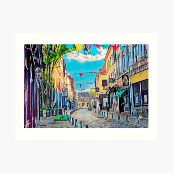 "Lille Streets" Art Print for Sale by Sofia-Draws | Redbubble