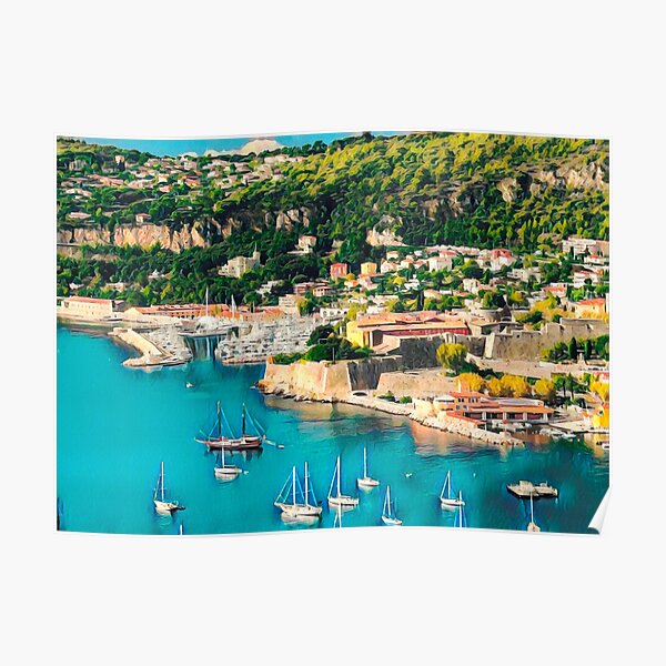 "Summer in Nice" Poster for Sale by Sofia-Draws | Redbubble