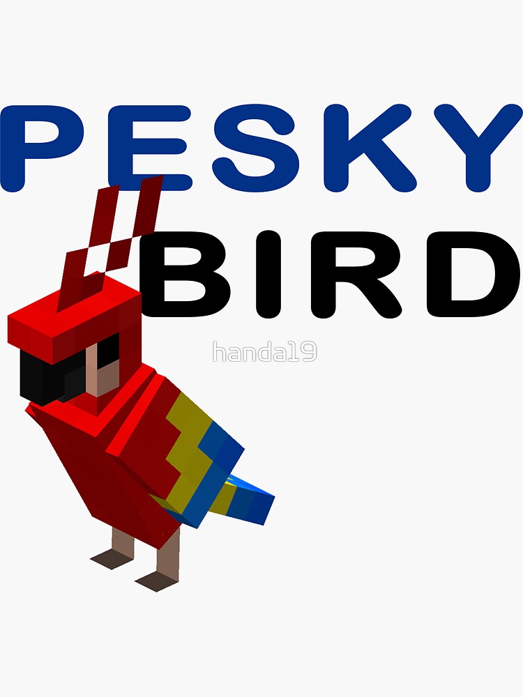 "pesky bird" Sticker for Sale by handa19 | Redbubble
