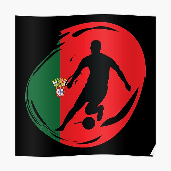 "Portugal Flag Football" Poster for Sale by TrickyGraphics | Redbubble
