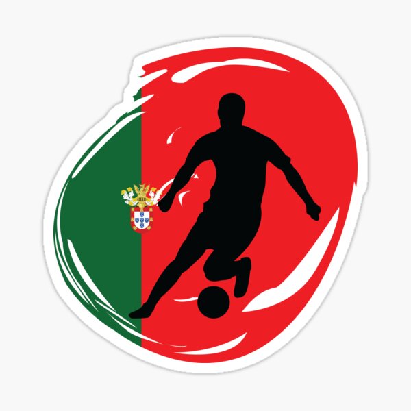 "Portugal Flag Football" Sticker for Sale by TrickyGraphics | Redbubble