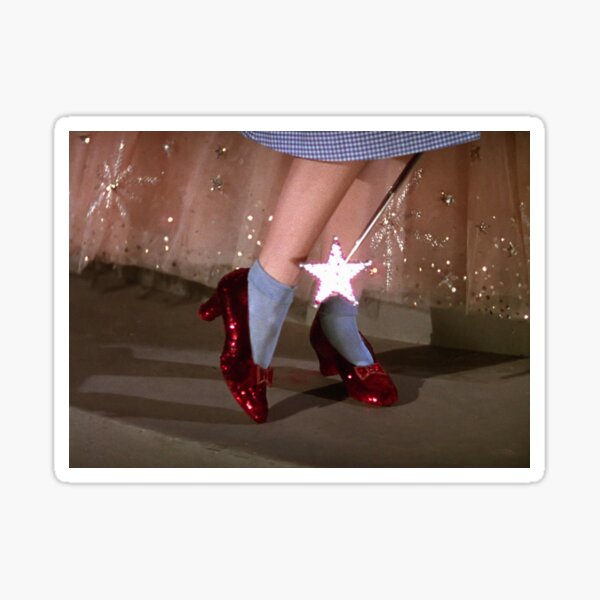 "Glinda and the Ruby Slippers" Sticker for Sale by lucyc13 | Redbubble