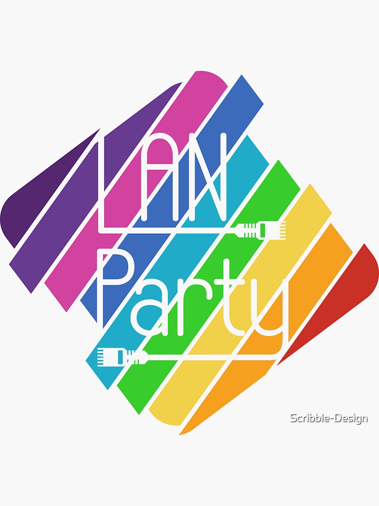 "90s LAN Party Ver 02 ... Yes We Have 03" Sticker for Sale by Scribble ...