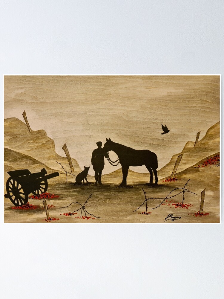 "Animals of Ww1 " Poster by RemembranceArt | Redbubble