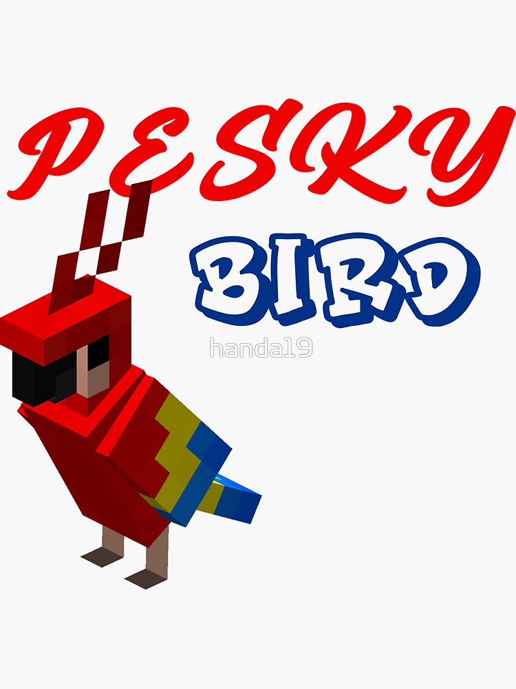 "pesky bird" Sticker for Sale by handa19 | Redbubble