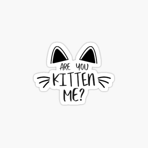 "cat logo " Sticker by Illidansam | Redbubble