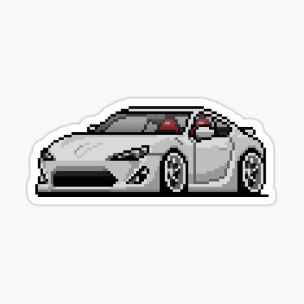 "Toyota Supra Pixel" Sticker for Sale by CloneCodex | Redbubble