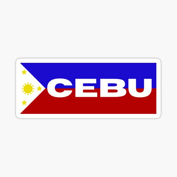 "Cebu City in the Philippines Flag" Sticker for Sale by aybe7elf ...
