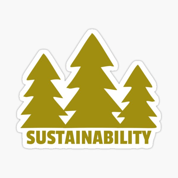 "Sustainability" Sticker for Sale by pixelplaza | Redbubble