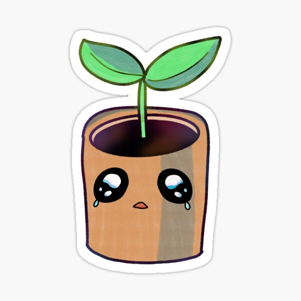 "Pleading Sprout" Sticker for Sale by aishiiart | Redbubble