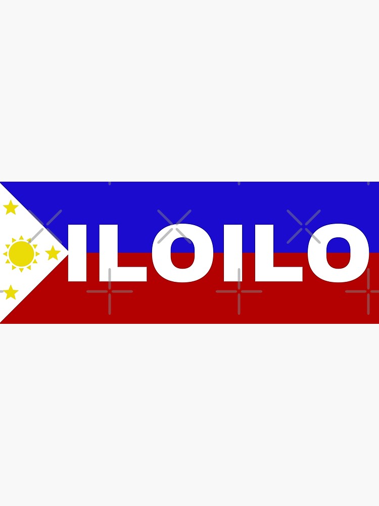"Province of Iloilo in the Philippines Flag" Poster for Sale by ...