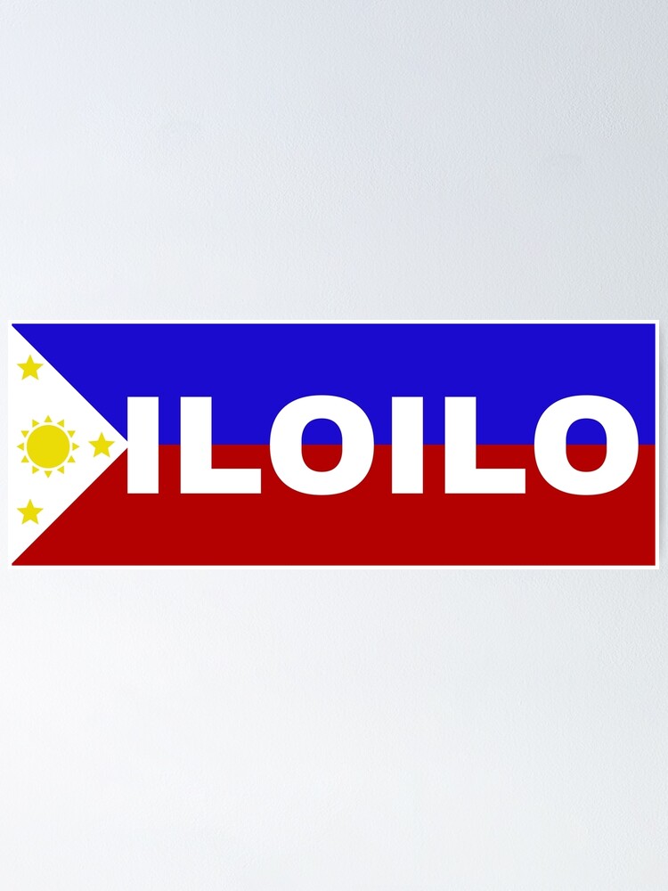 "Province of Iloilo in the Philippines Flag" Poster for Sale by ...
