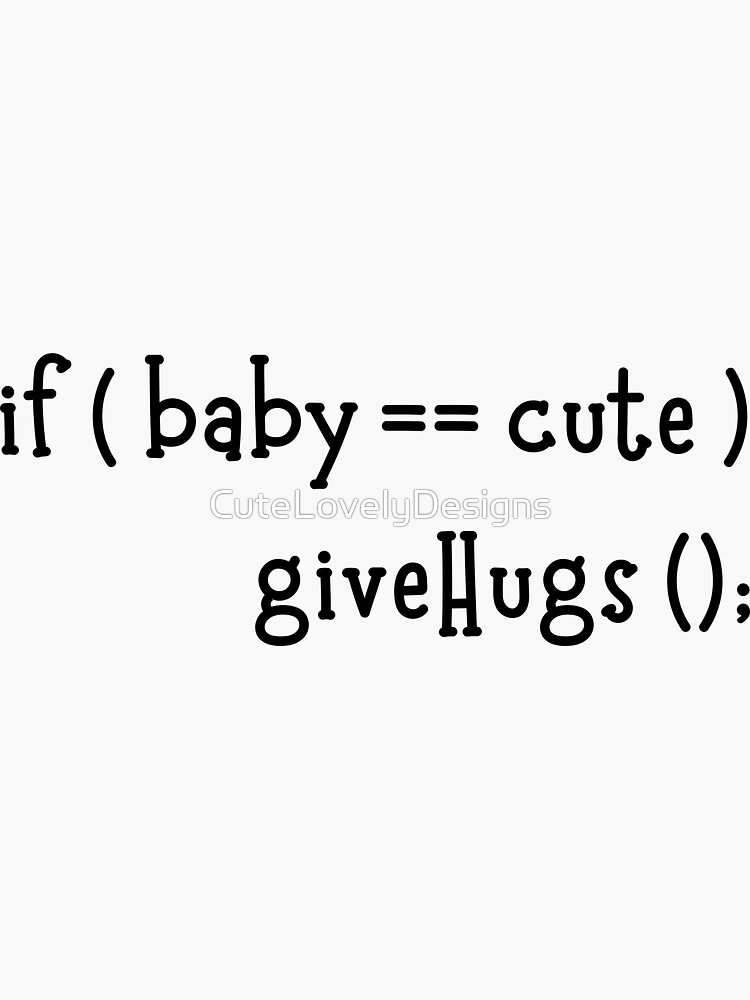 "Cute Programmer Baby, Developer Mommy and Daddy Coder" Sticker for ...