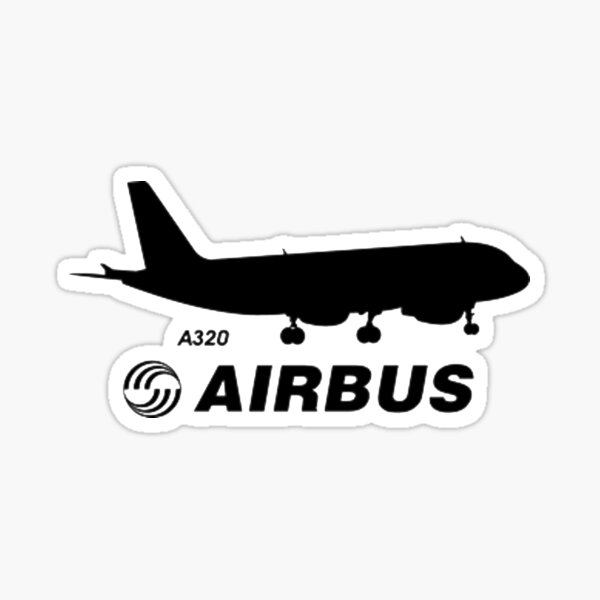 "Airbus A320 Illustration" Sticker for Sale by Ljubo339- | Redbubble