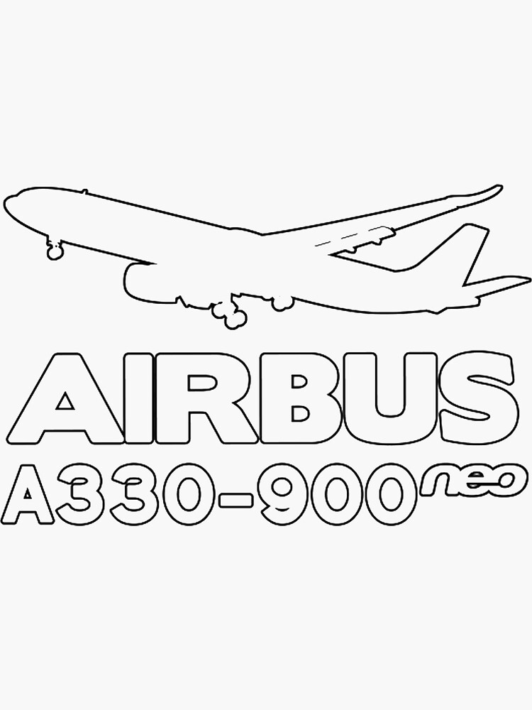 "Airbus A330-900 neo Print " Sticker by Ljubo339- | Redbubble