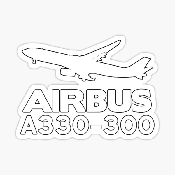 "Airbus A330-300 Print " Sticker for Sale by Ljubo339- | Redbubble