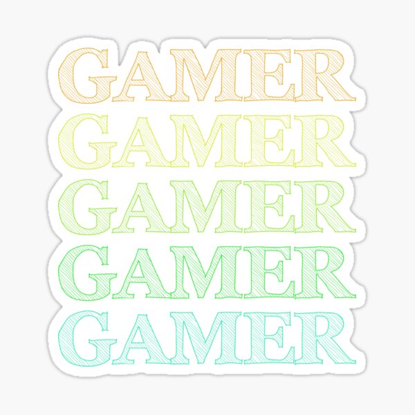 "Gamer" Sticker for Sale by dptuts | Redbubble