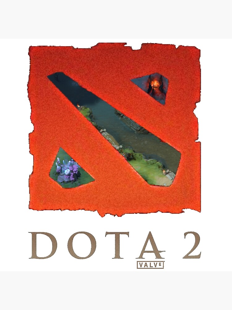 Lámina fotográfica «Logotipo de Dota 2: Mapa con ventana - Renovado v7 ...