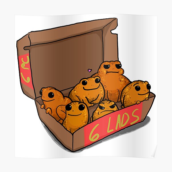 "Nugget Friends" Poster for Sale by ChompNStomp | Redbubble