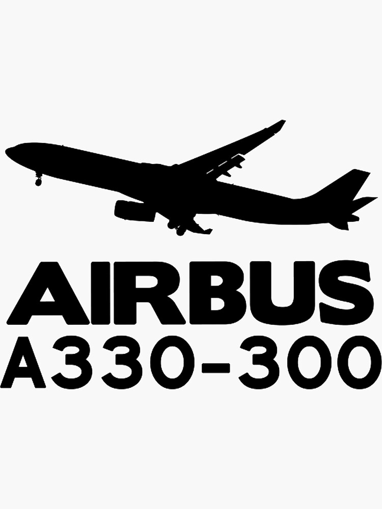 "Airbus A330-300 Illustration" Sticker for Sale by Ljubo339- | Redbubble