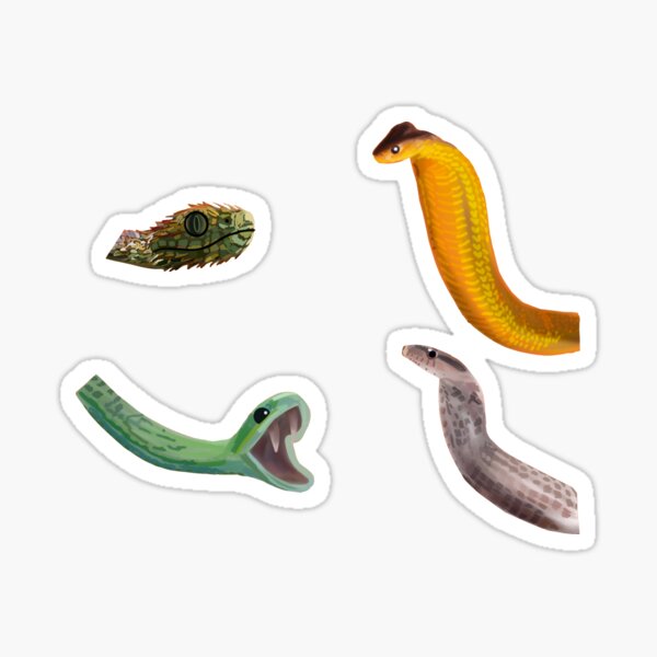 "snake sticker pack" Sticker by cloudyboutique | Redbubble