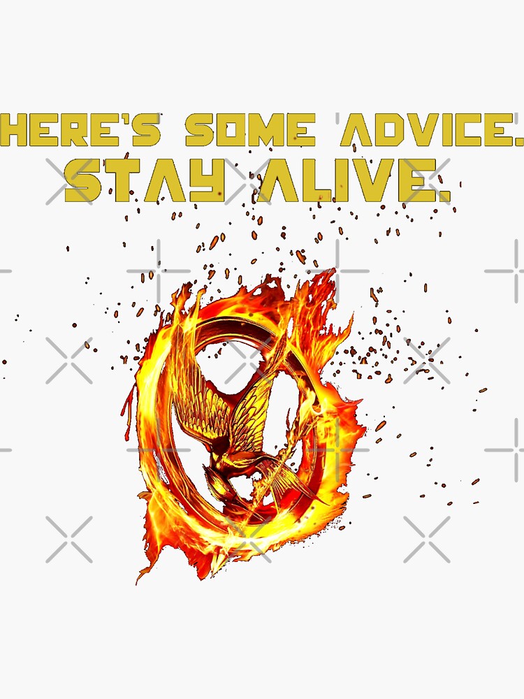 "THG, Book/Movie Quotes Shirt Design" Sticker for Sale by ...