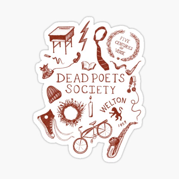 "Dead Poets Society" Sticker for Sale by apcasey | Redbubble