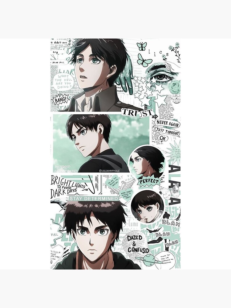 "attack on titan : eren yeager" Poster for Sale by BOZIID | Redbubble