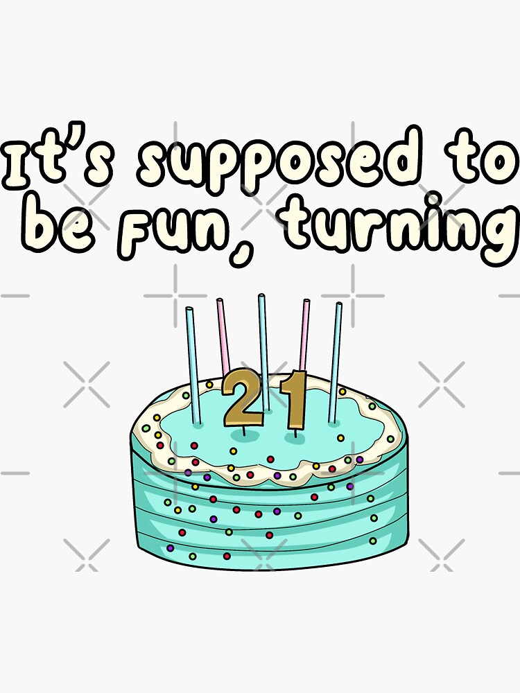 "Taylors 21 all too well cake" Sticker for Sale by Dalyl | Redbubble