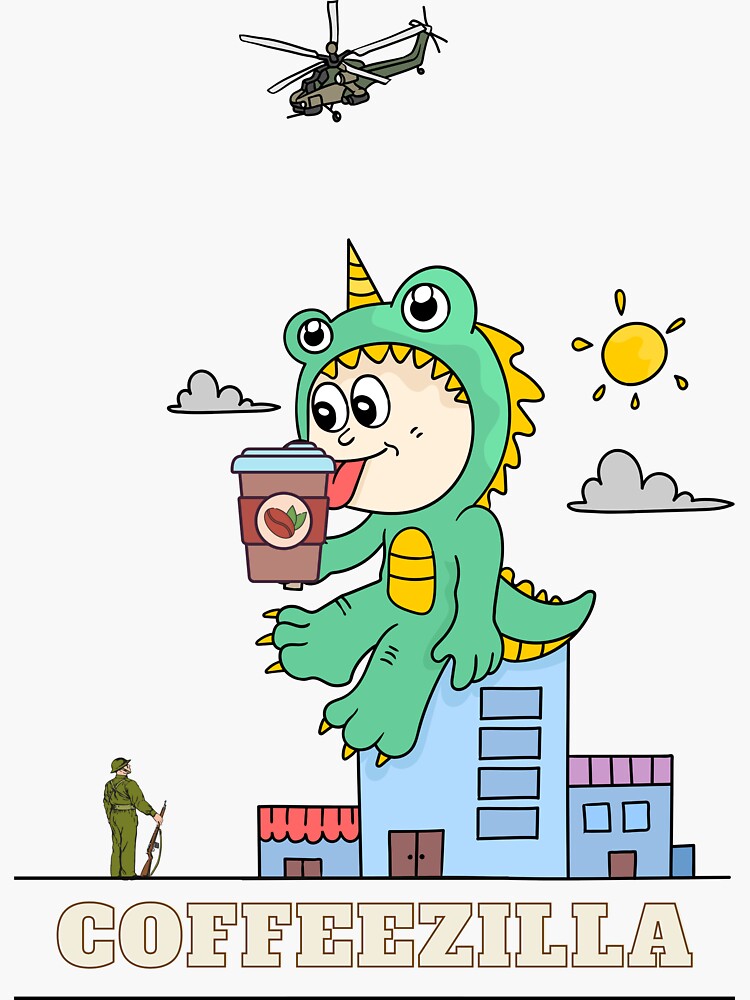 "coffeezilla" Sticker for Sale by Youssef-Pasha | Redbubble
