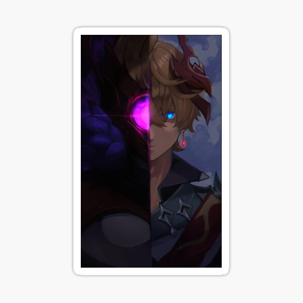"Art Genshin Impact Tartaglia" Sticker for Sale by AnimeTienda | Redbubble