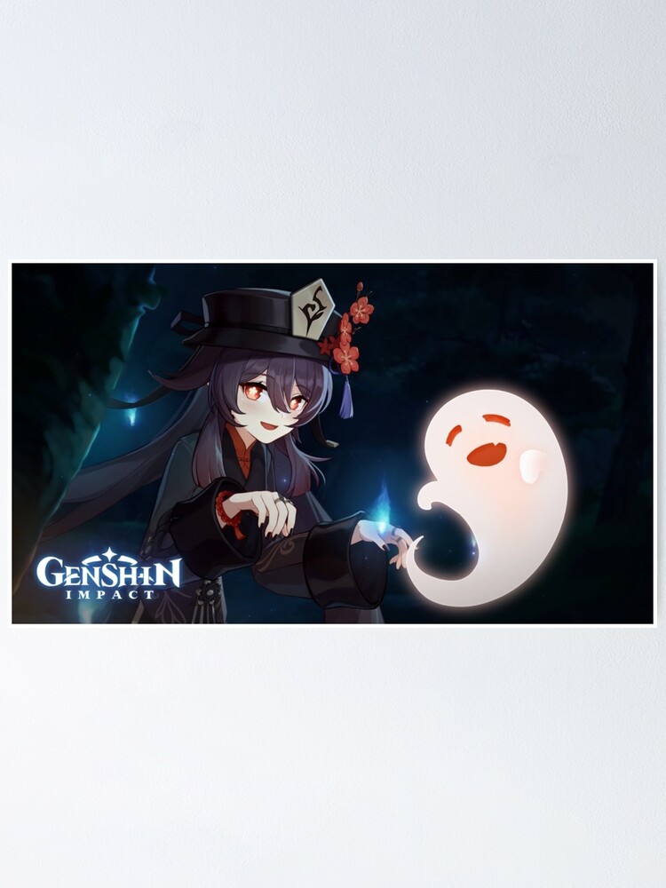 "Hu Tao - Genshin Impact" Poster for Sale by Aka-Hanako | Redbubble